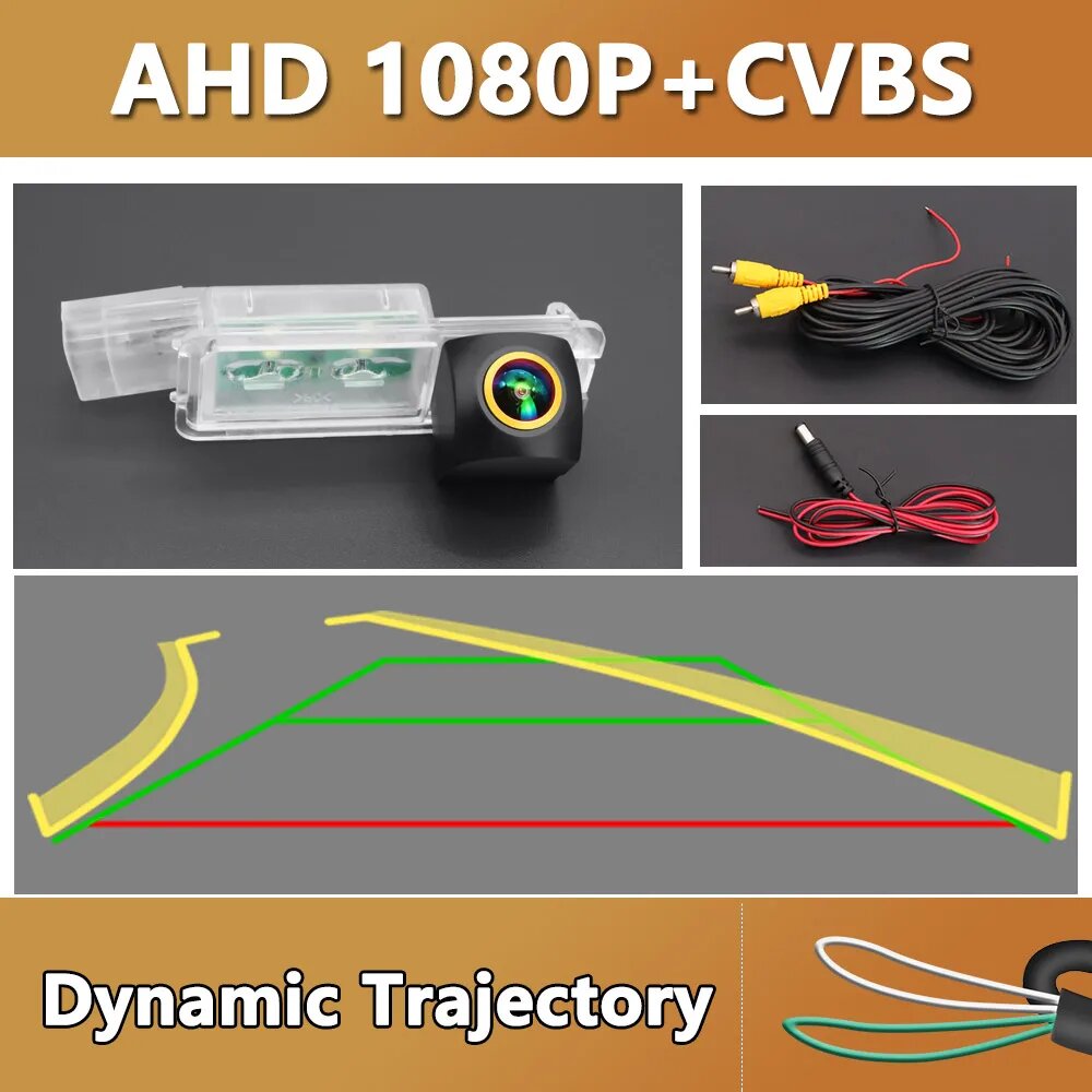 Камера заднего вида AHD 1080P Golden Lens для VW