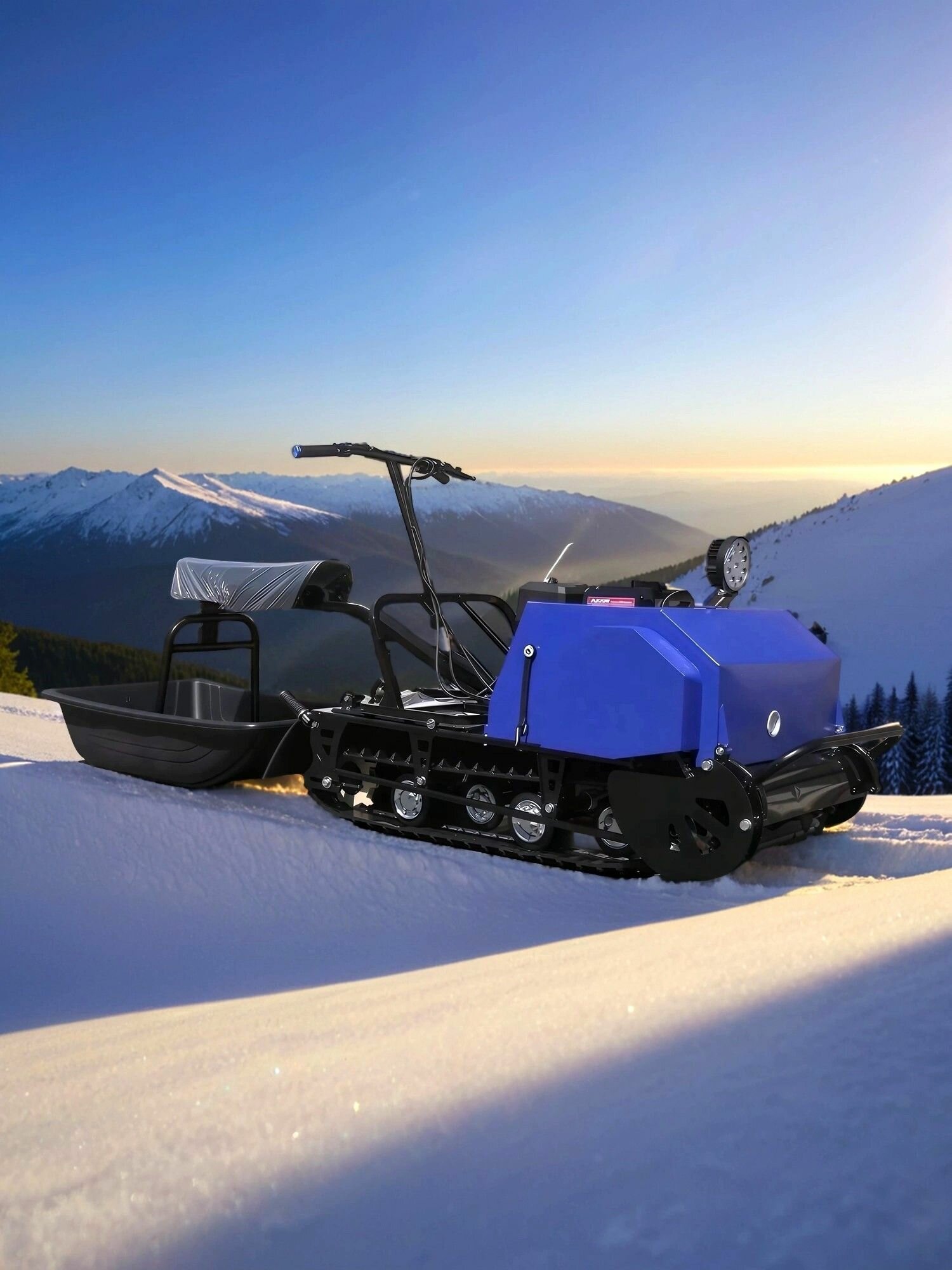 Мотобуксировщик компактный ЛИДЕР-СИГМА-1S 8+л. с. (седельный модуль; дв LIFAN KP230; вариатор)