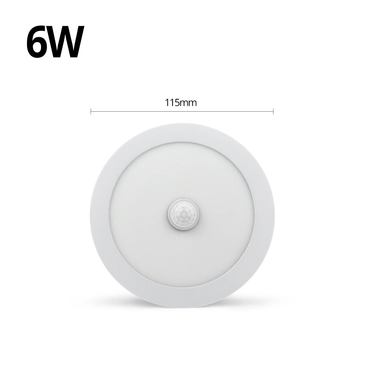 MALITAI PIR датчики движения потолочные светильники LED 6Вт/12Вт/18Вт 6W, Warm White