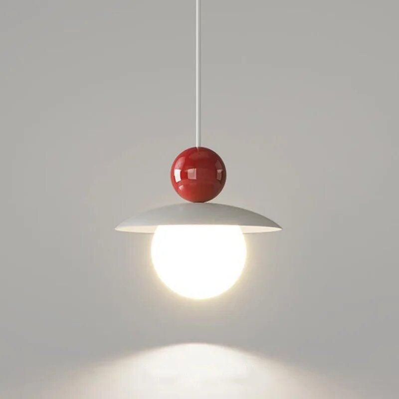 Подвесной светильник LED зеленый/кремовый белый/красный/розовый Red, Warm White