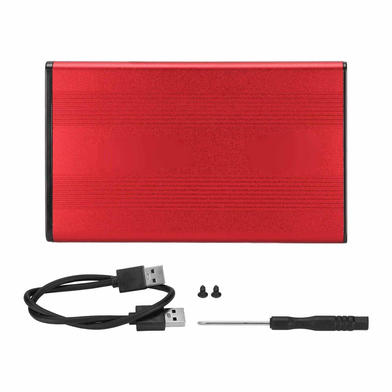 2,5-дюймовый внешний жесткий диск USB3.0 SATA, красный мобильный жесткий диск