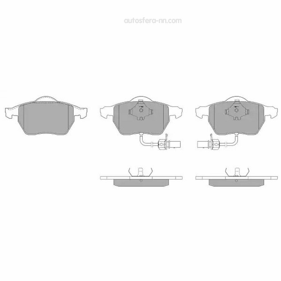 FREMAX FBP087601 колодки дисковые передние!\ Audi A6 1.8T/2.0/2.5TDi 97-02, VW Passat 1.6-2.5TDi 98>