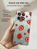 Чехол на Xiaomi Poco X6 PRO 5G / Поко X6 Про 5G с принтом "Heart strawberries 2 ...