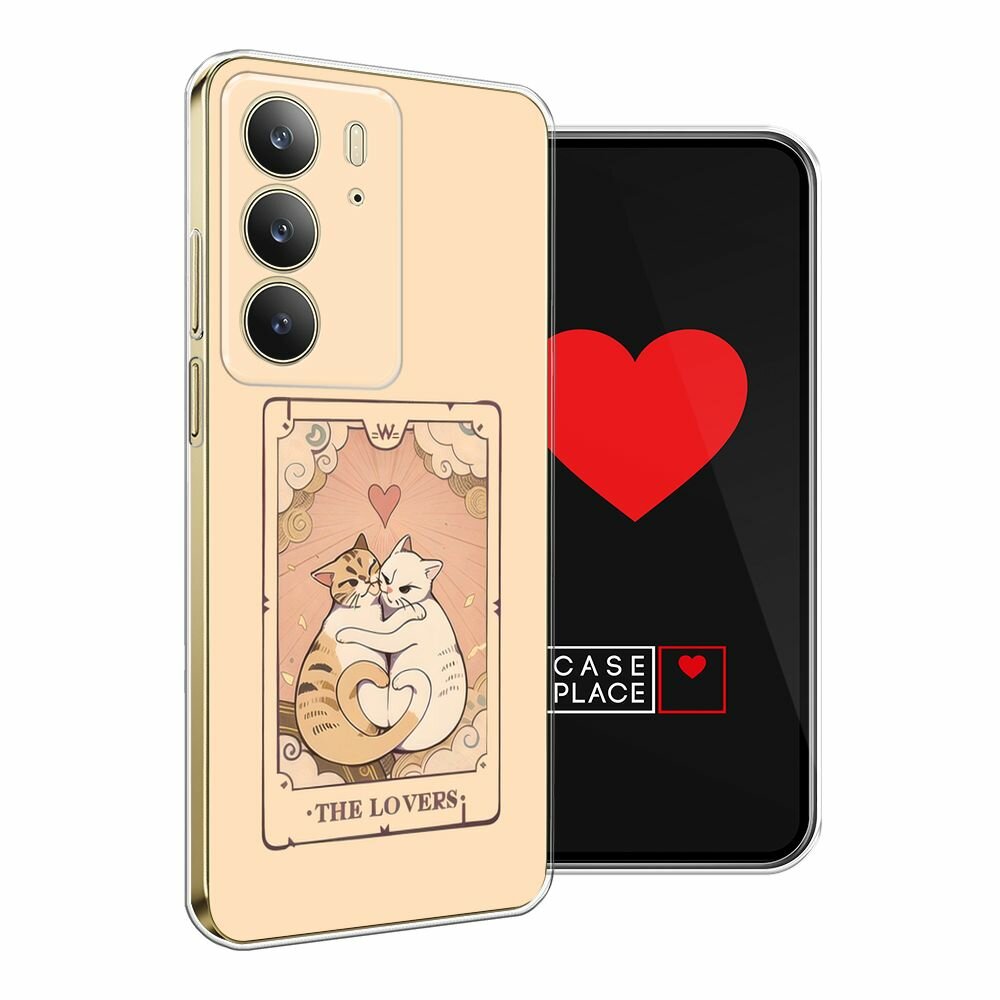 Чехол на Realme C75 4G / Реалми C75 4G с принтом "The lovers cats 1 - 14 февраля" — фото 1