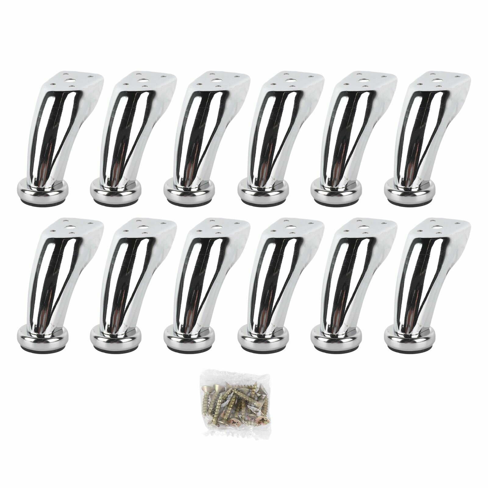 12 шт. современных ножек для мебели, металлические сменные ножки для дивана, железные гальванизированные опоры для стола, стула, дивана, шкафа