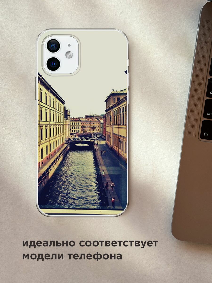 Чехол на Apple iPhone 12/12 Pro / Айфон 12/12 Про с принтом "Санкт-Петербург" — фото 1