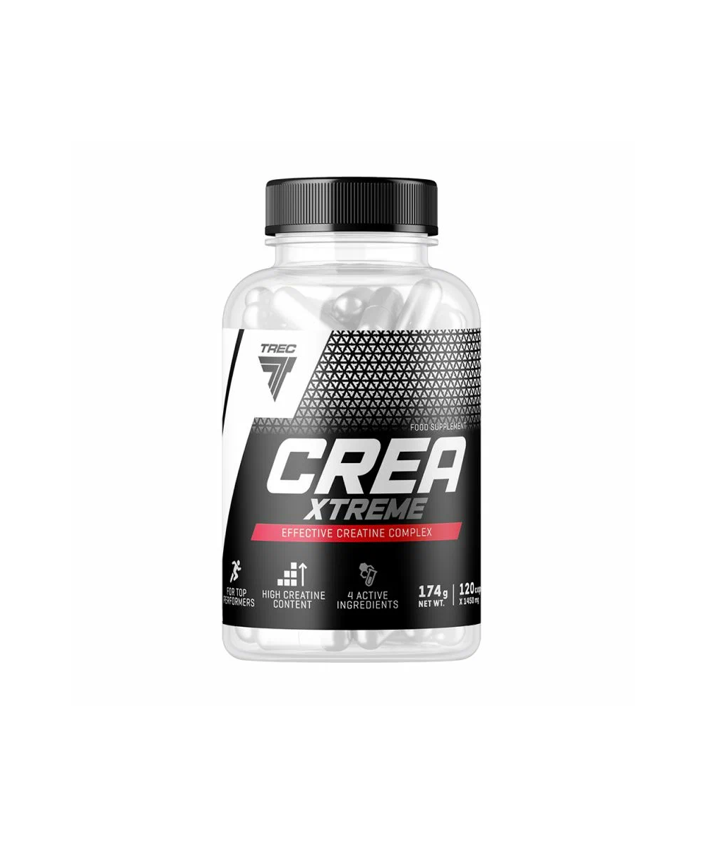 Trec Nutrition CREA XTREME 120 капсул, Мощная креатиновая формула для силы и выносливости