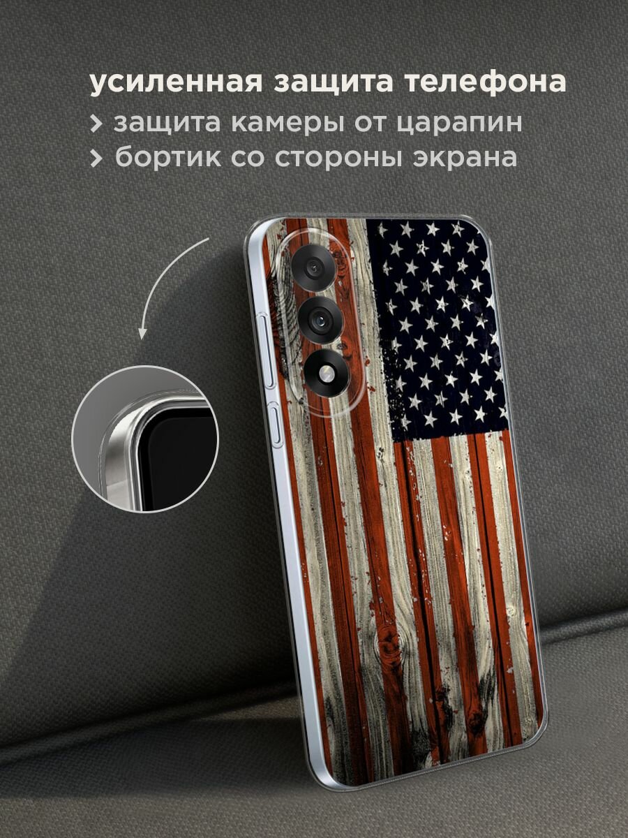 Силиконовый чехол на OnePlus Nord 5 / Ван Плас Норд 5 с принтом "США" — фото 1