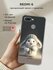 Чехол на Xiaomi Redmi 6 / Сяоми Редми 6 с принтом "Белый крольчонок в шапке"