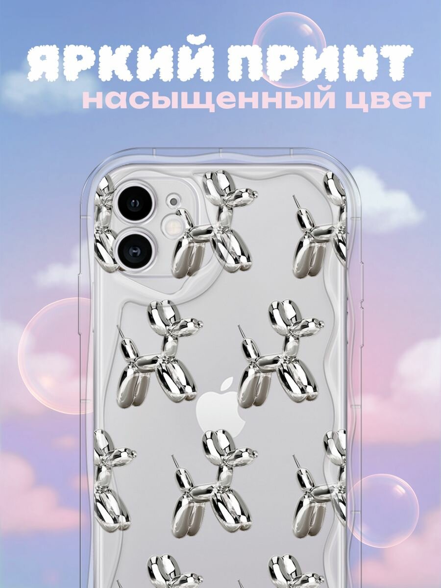 Чехол на Apple iPhone 11 / Айфон 11 с принтом balloon dogs 3 — фото 1
