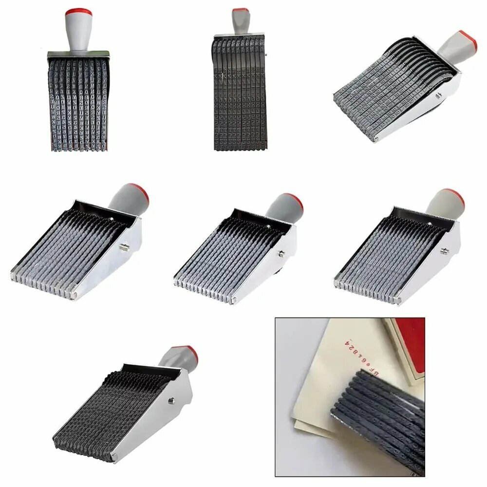 Регулируемый штамп для букв и цифр