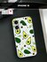 Чехол на Apple iPhone 16 / Айфон 16 с принтом "Авокадо паттерн", прозрачный