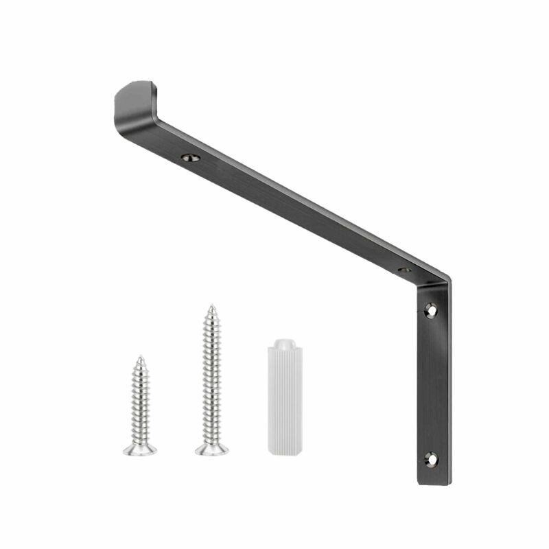 90-градусная настенная Г-образная подставка для полки мебельного держателя-300 мм
