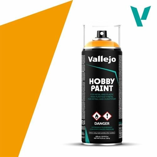 Спрей грунтовка Sun Yellow Hobby Paint In Spray 018 - 400ml. Sun Yellow Hobby Paint In Spray 018 - 400ml. Vallejo