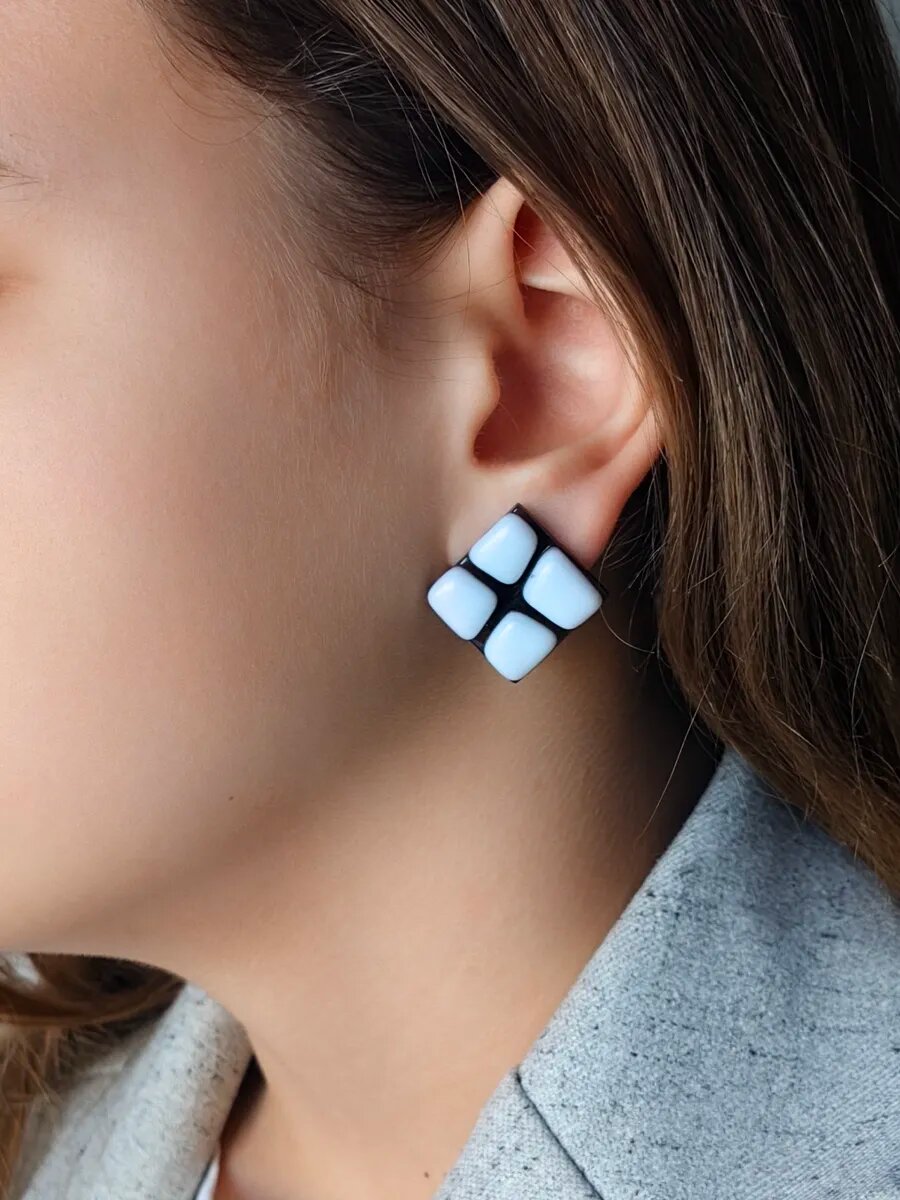 Серьги, муранское стекло, стекло