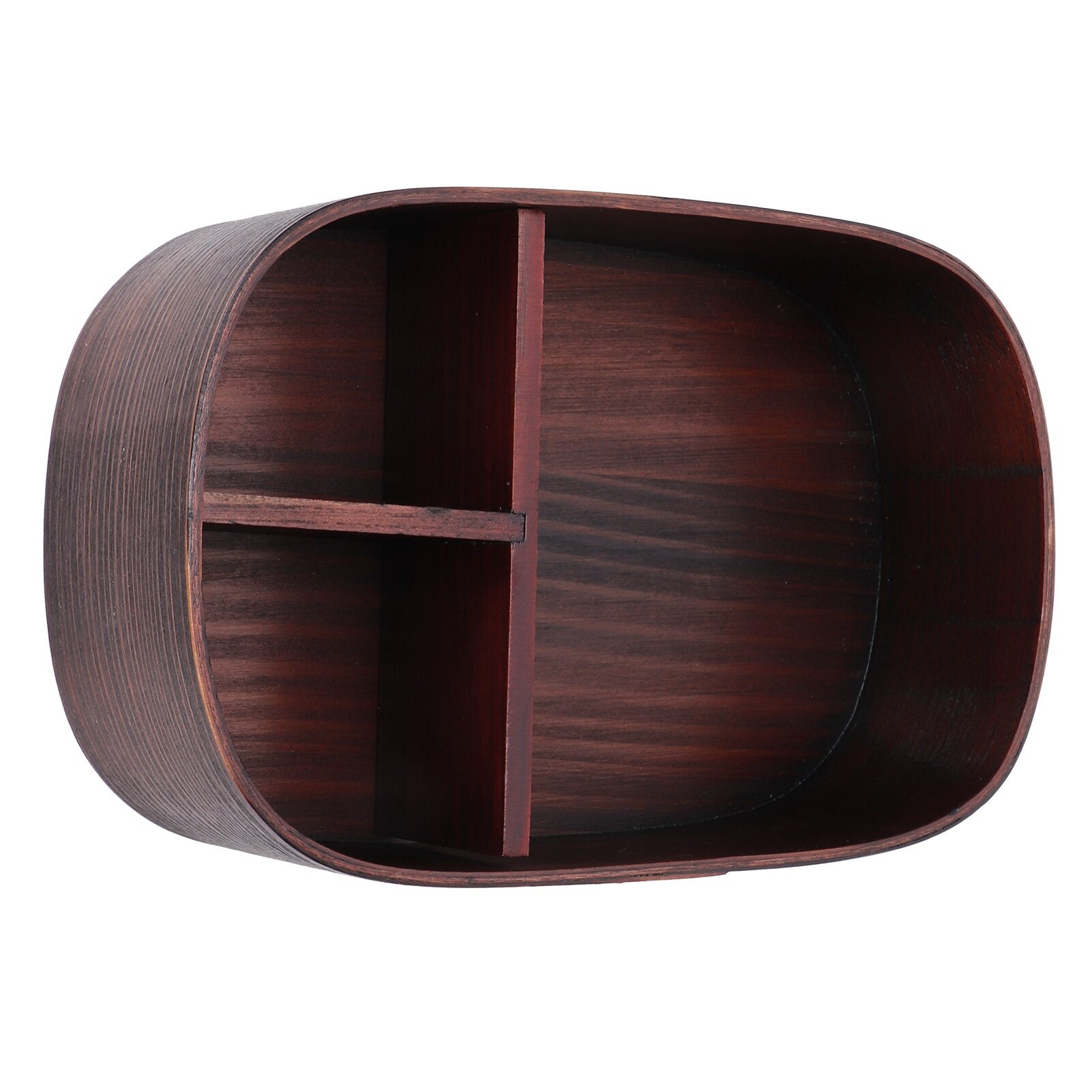 Деревянный ланч-бокс, портативный контейнер для еды, посуда для домашнего офиса, пикника, кемпинга, окрашенный