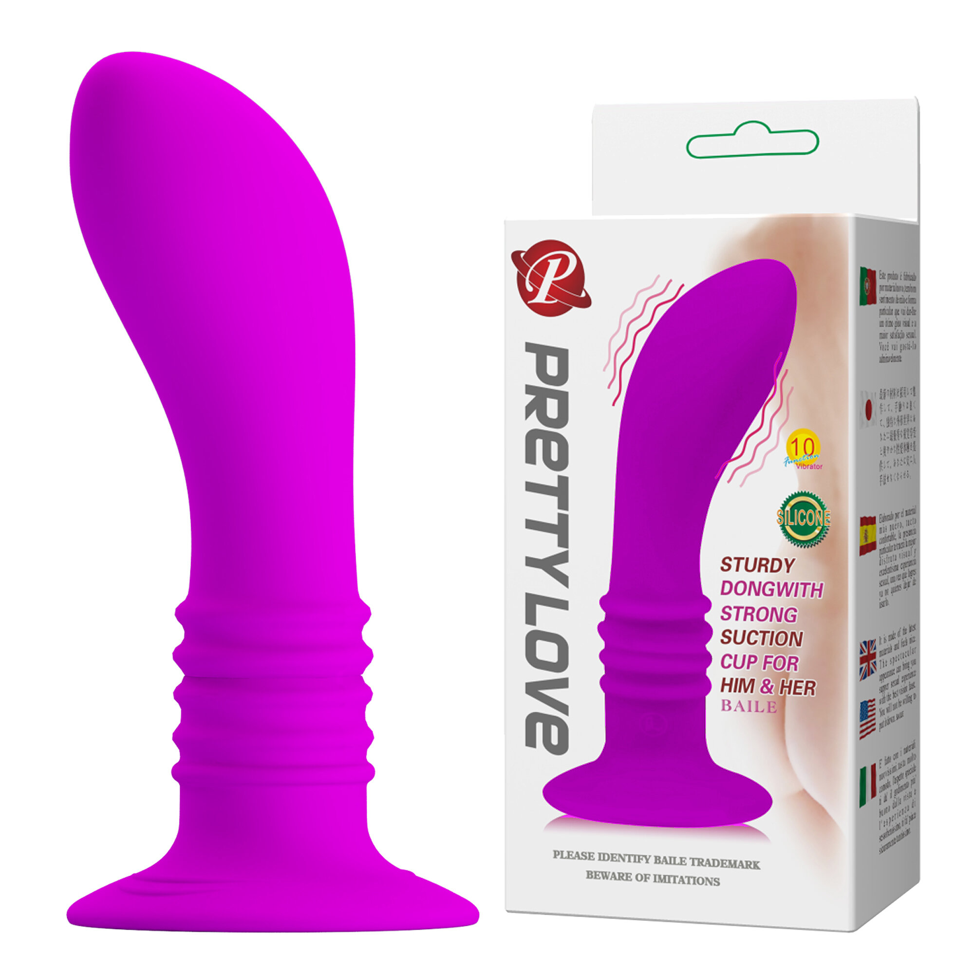 Анальный стимулятор с вибро Pretty Love Booty Passion (12, Ø 3 см)