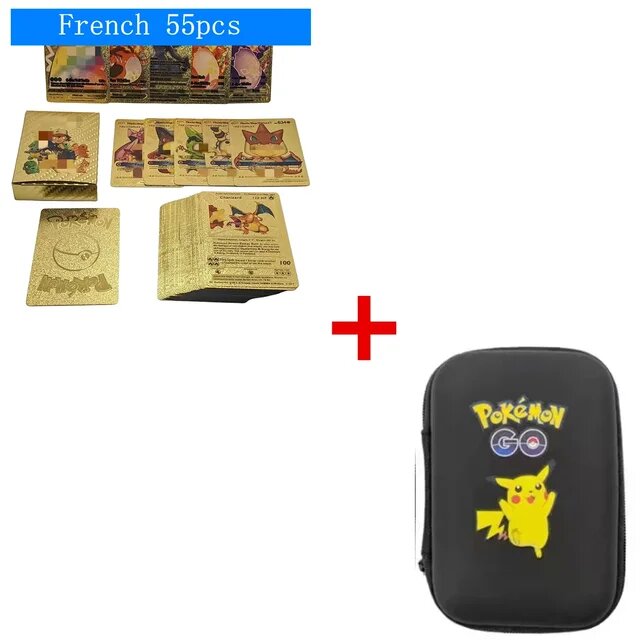 Карты Miniso 5-110, золотые, серебряные, черные, цветные, Vmax, GX, Vstar, испанские, английские, французские, немецкие, коллекционные карты, игрушки, подарки.