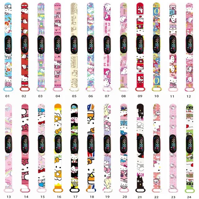 Браслет с изображением Микки и Минни Маус из мультфильма «Холодное сердце» с Дональдом Даком и светодиодными сенсорными часами для детей и школьников, спортивные электронные часы с мультяшным принтом, подарочная игрушка