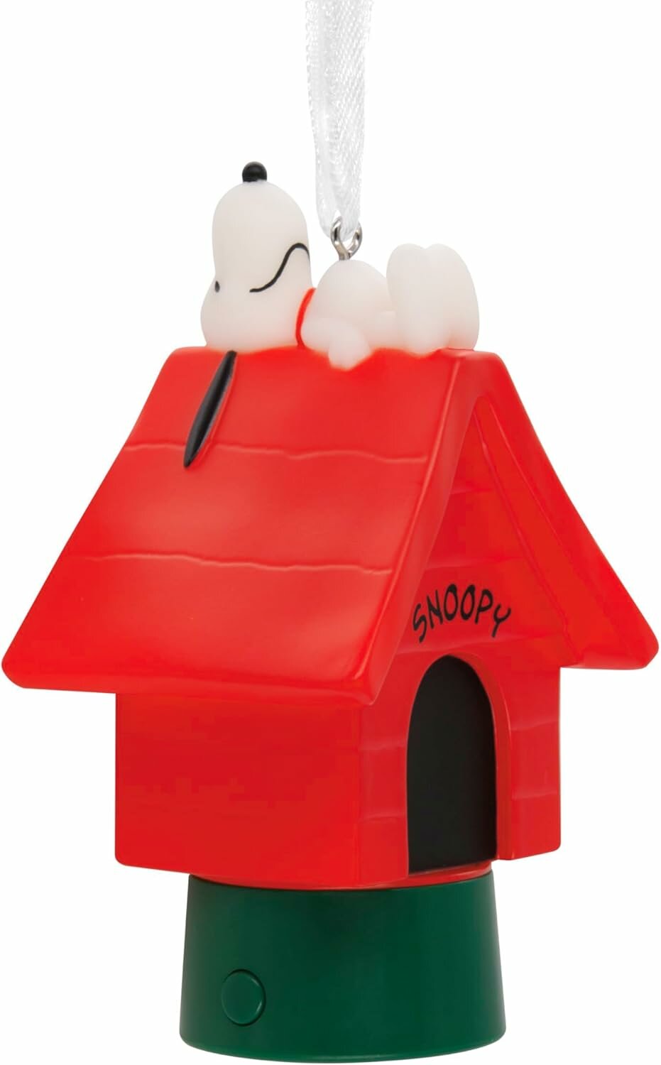 Пинатс / Peanuts Новогоднее украшение Hallmark Снупи на домике с подсветкой