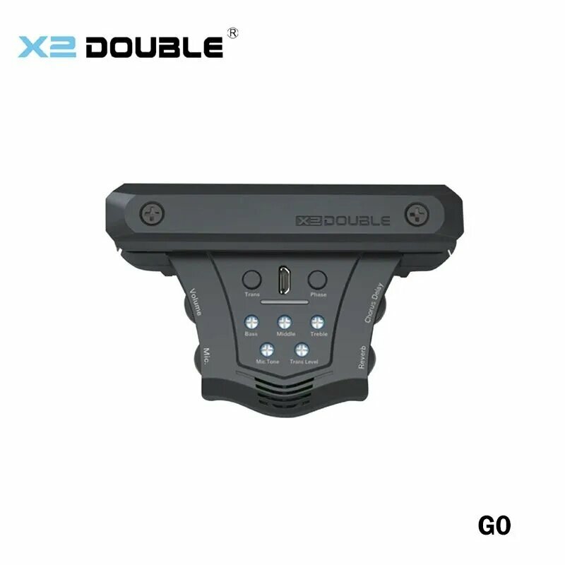 Double G0 Soundhole Звукосниматель для акустической гитары со встроенным предусилителем и системой эффектов