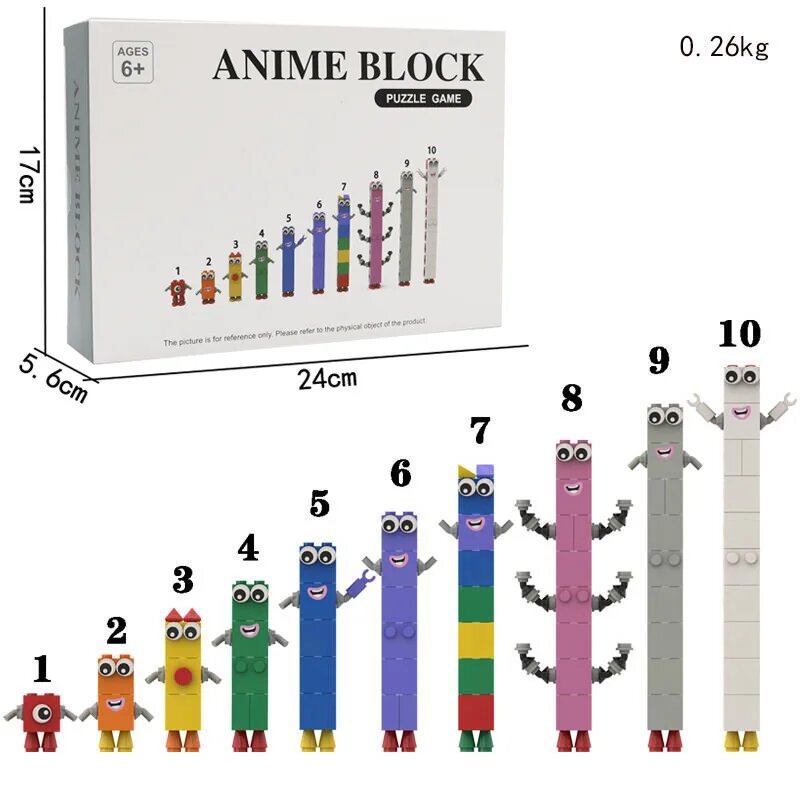 Строительные блоки Anime Block Puzzle Game с коробкой