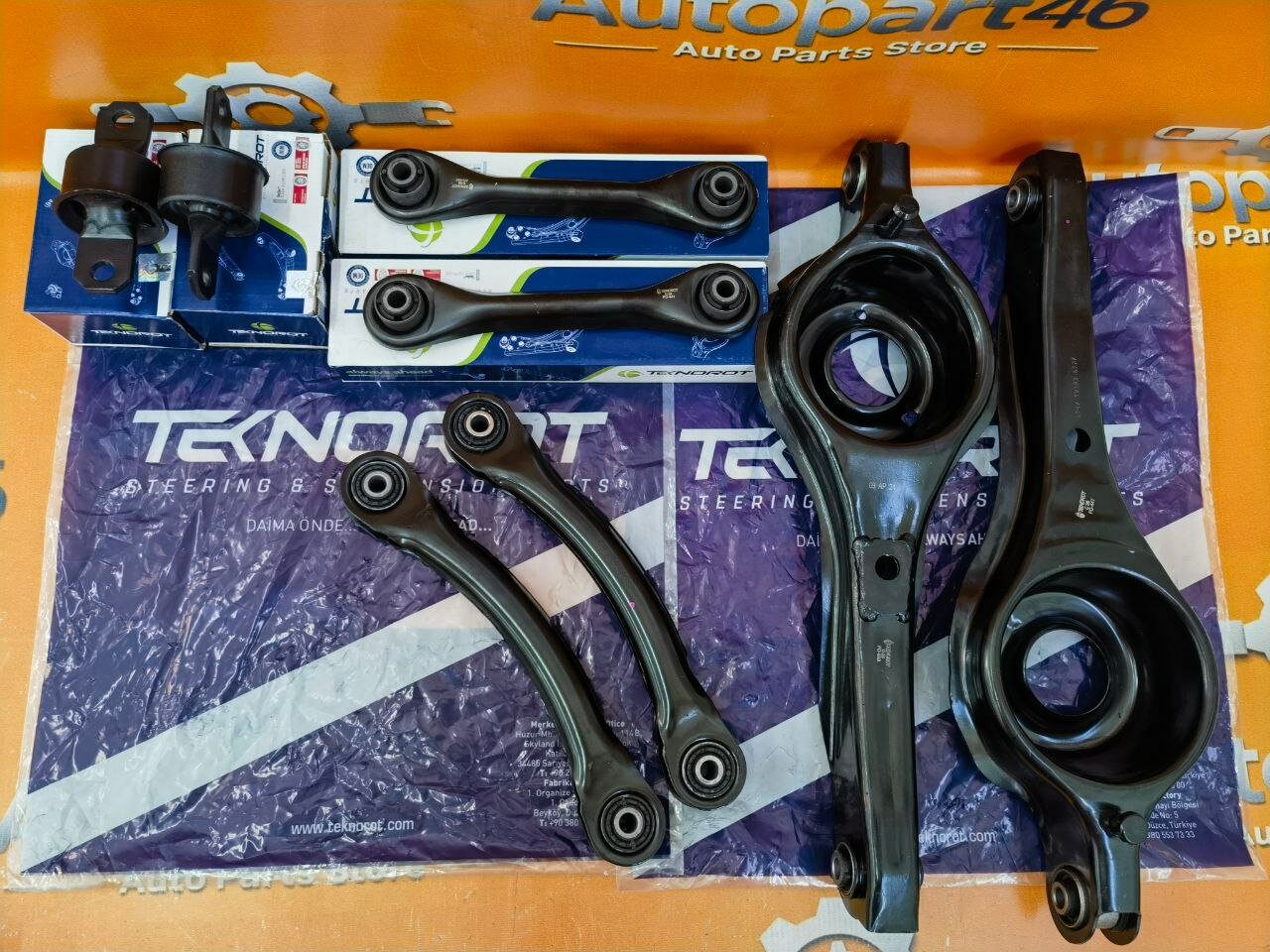 Комплект рычагов задней подвески с сайлентблоками для Форд Фокус 2 универсал TEKNOROT Турция Ford Focus 2 универсал