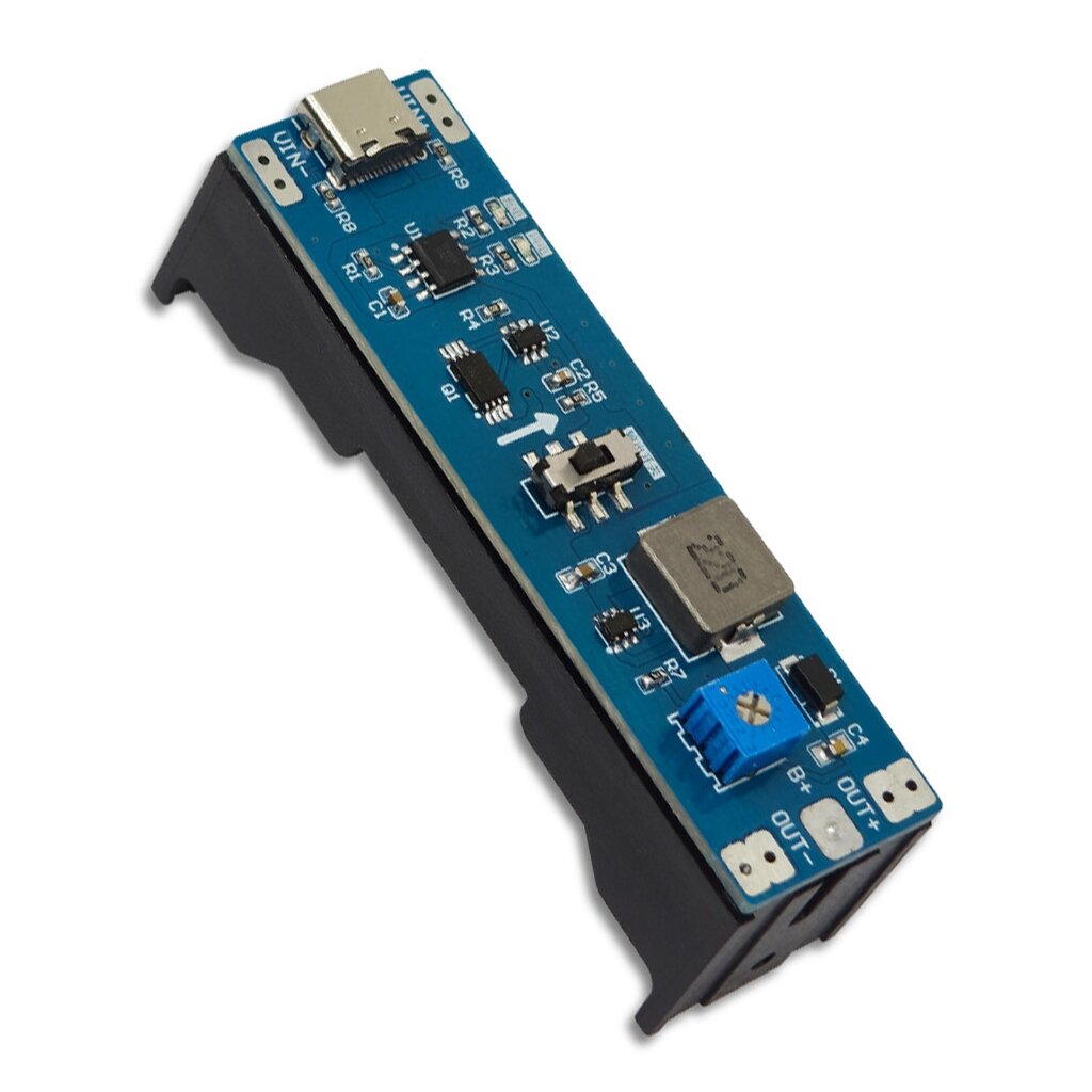 Модуль регулятора повышенного напряжения заряда и разряда одноэлементной литиевой батареи емкостью 3,7 В, литр 12 В, с держателем батареи