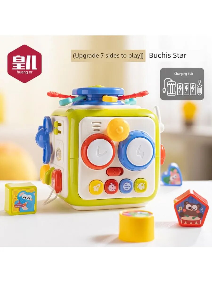 Музыкальная игрушка (7 сторон, зарядка, звезда Бучис)