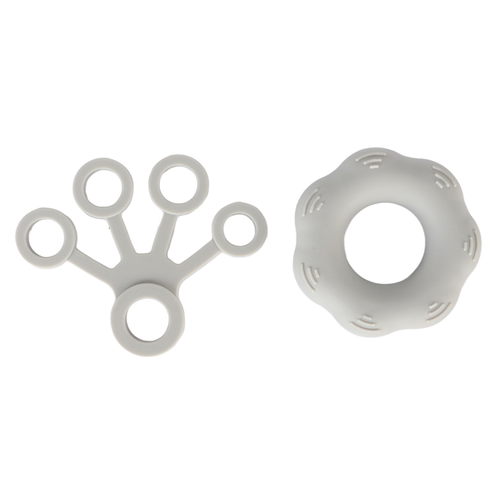 Растяжитель для пальцев, усилитель захвата, силиконовый, эластичный, портативный, легкий, моющийся, для пальцев, для упражнений, светло-серый