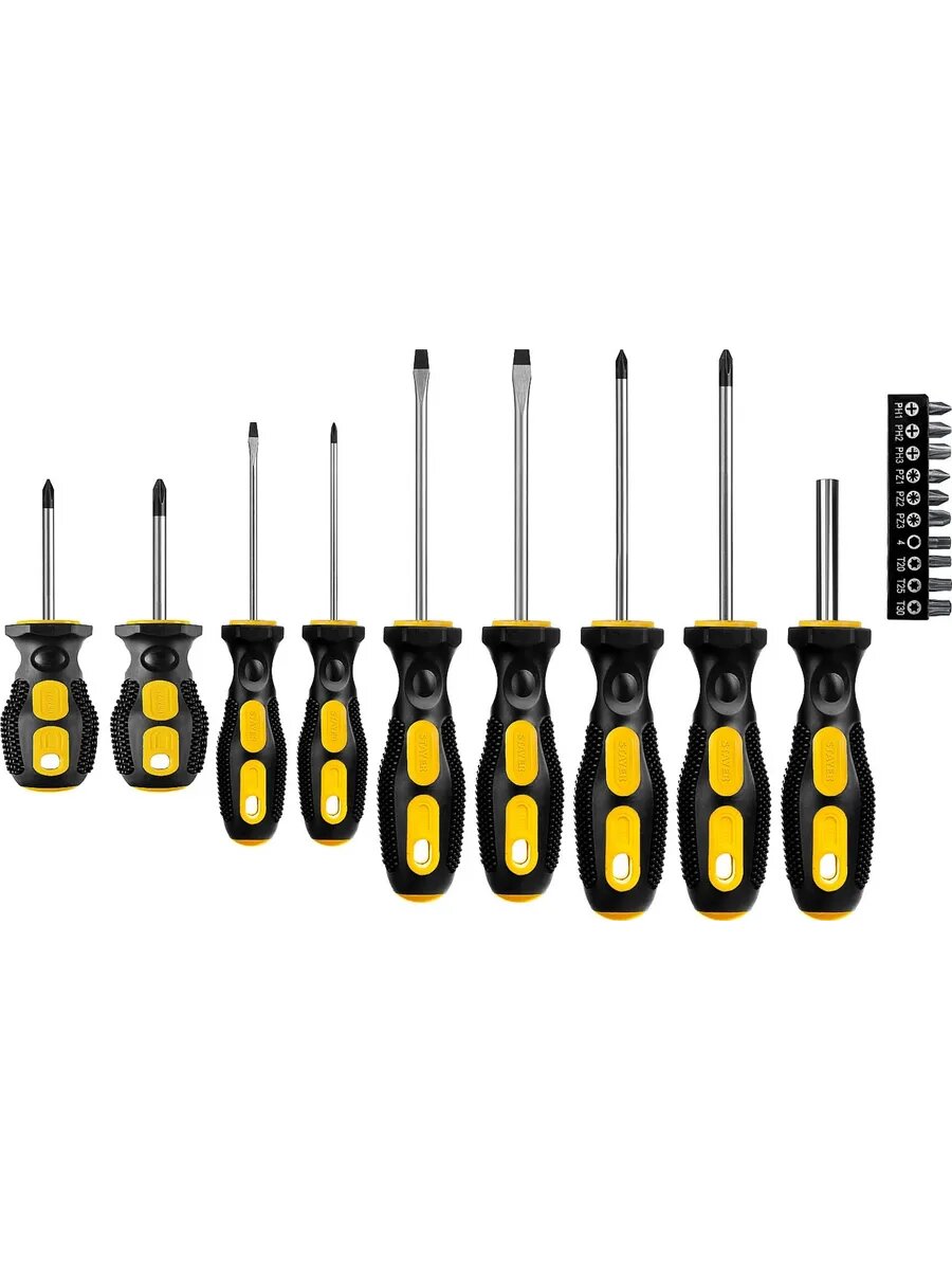 Hercules-19, 19 предм, отвертка-битодержатель с насадками