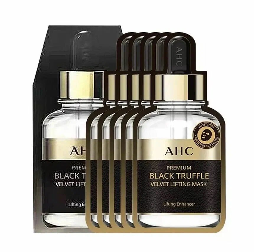 AHC Premium Black Truffle Velvet Lifting Mask, 30ml*1ea - Бархатная лифтинг-маска с чёрным трюфелем