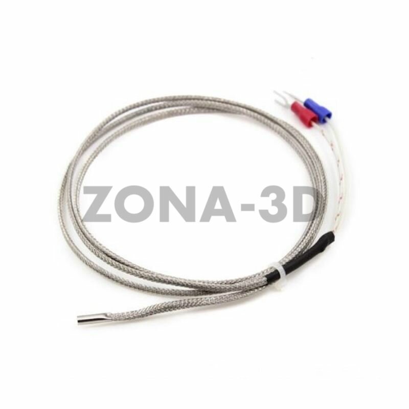 Термопара K-type (до 600 C) в термокапсуле 3*15*1000 с клеммами