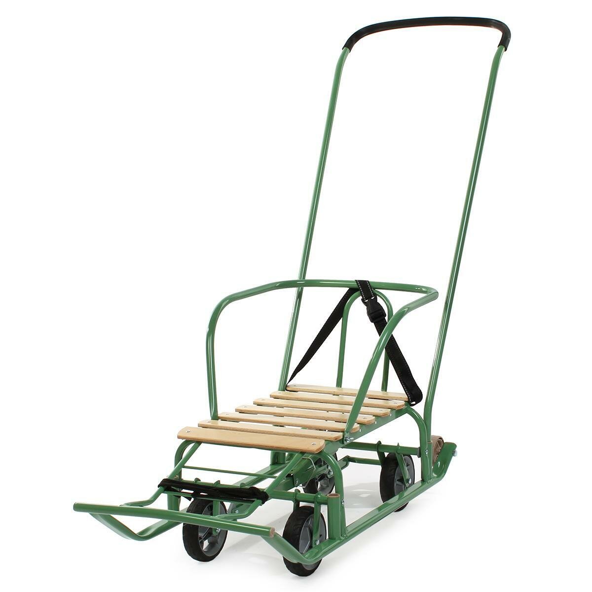 Складные санки «Тимка 5 универсал» оливковые, металлокаркас, до 25 кг