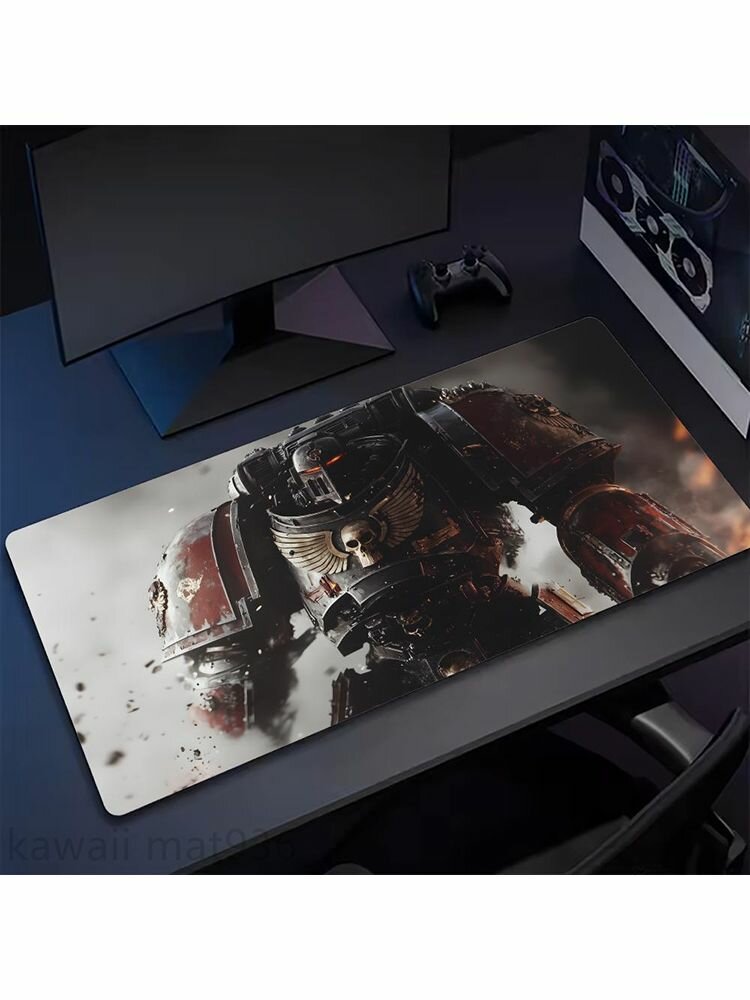 Коврик для мыши Warhammer 40k, нескользящий, высокотемпературный термоперенос, 40х90см