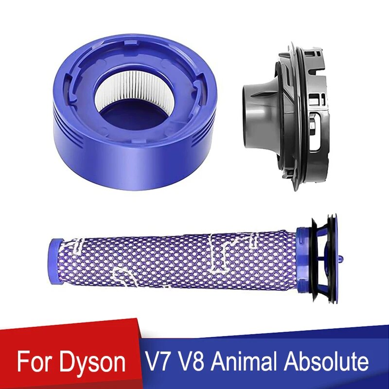 Аксессуары для пылесоса Dyson V7 V8 Animal and Absolute беспроводные, запасные части, задняя крышка двигателя, комплект предварительных фильтров