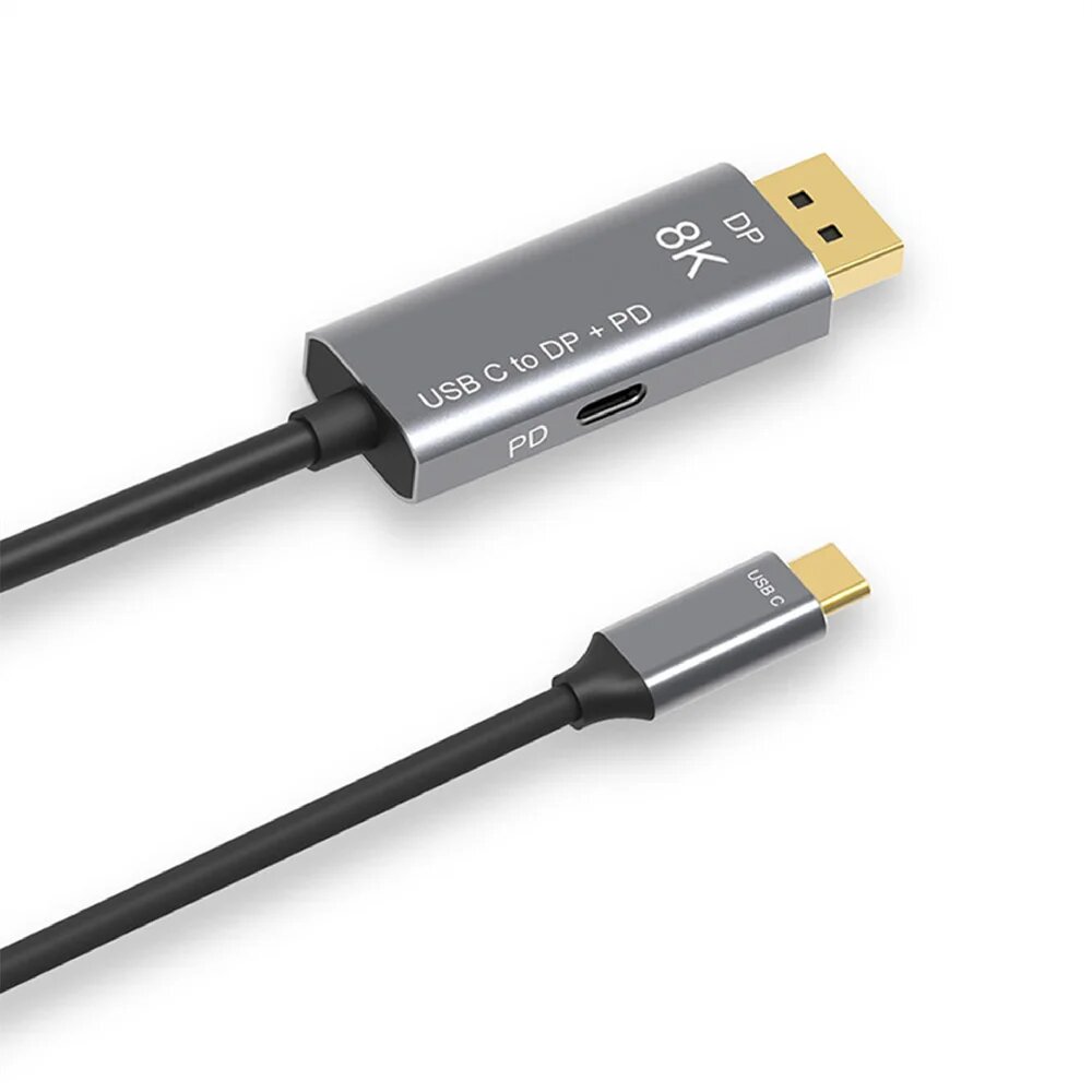 Jasoz кабель USB Type-C на DisplayPort 1.4 100 Вт для MacBook Pro