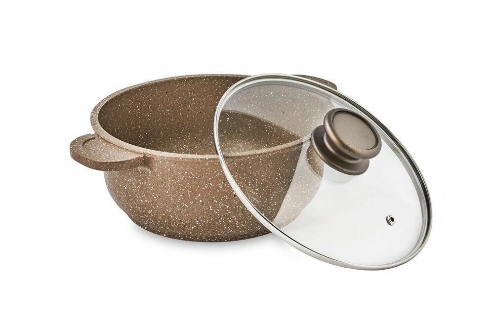 Кастрюля Алтай 8 л. (покрытие Мраморное). Гардарика