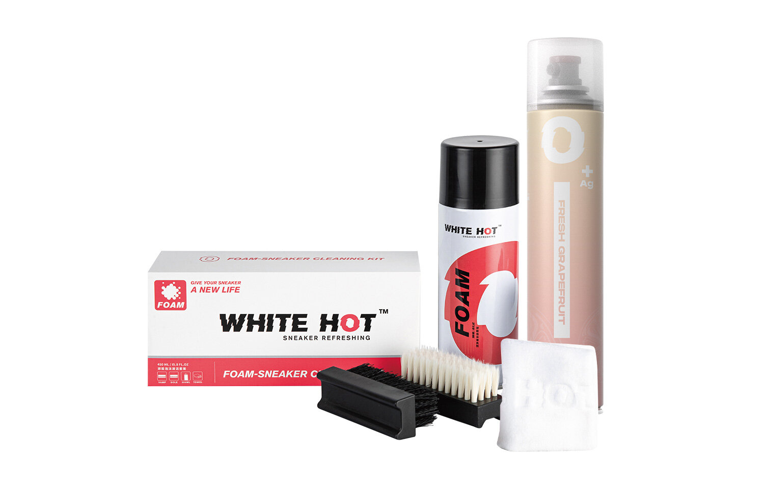 Набор средств для чистки кроссовок WHITE HOT, multicolor, 1910105