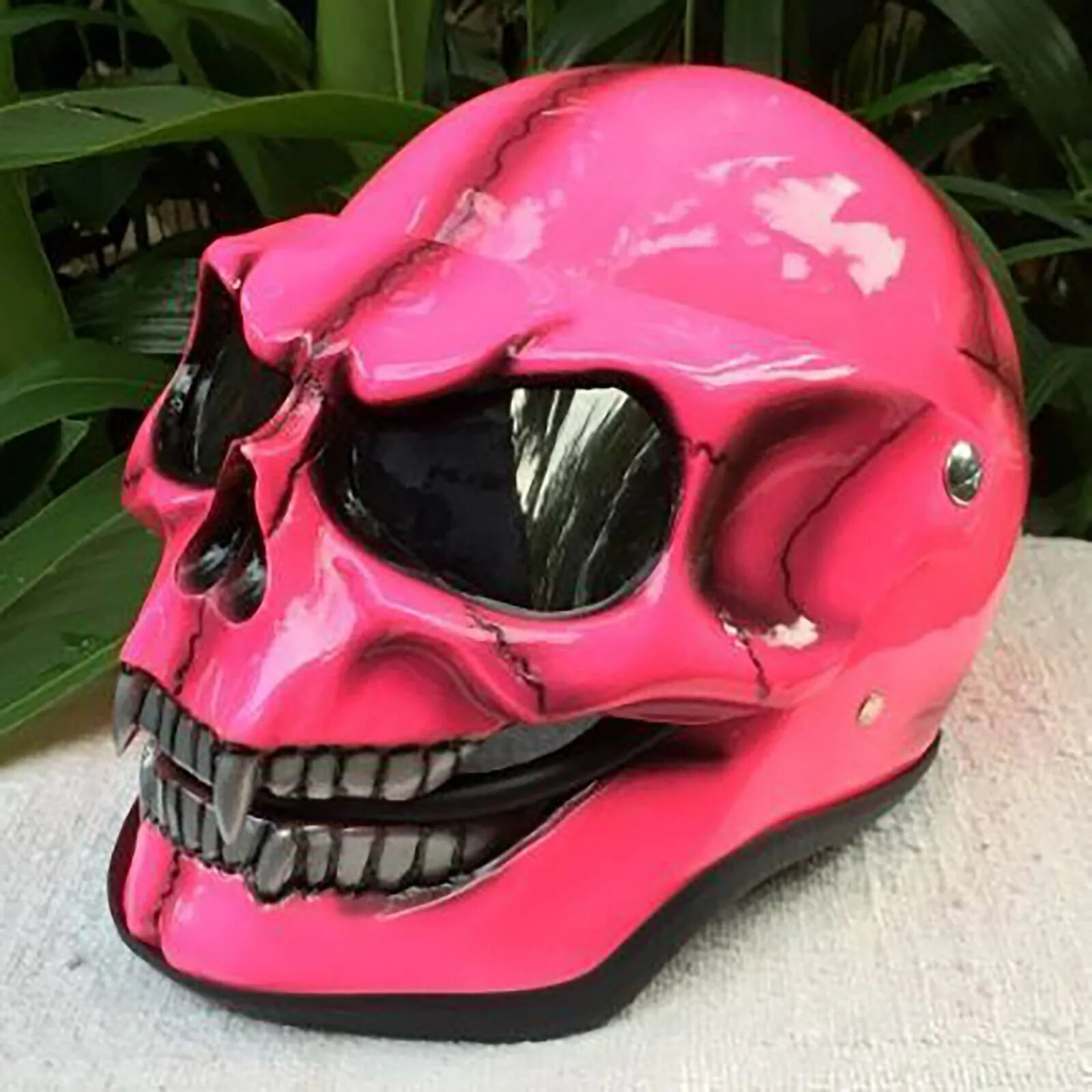 Halloween skull Helmet Mask full head skull mask full head skull helmet Brown latex, Gender Unisex, Dimensions 9 inches long 7 inch depth 6.1 inches wide, Material High quality latex, Package included 1 x Full head skull mask/helmet