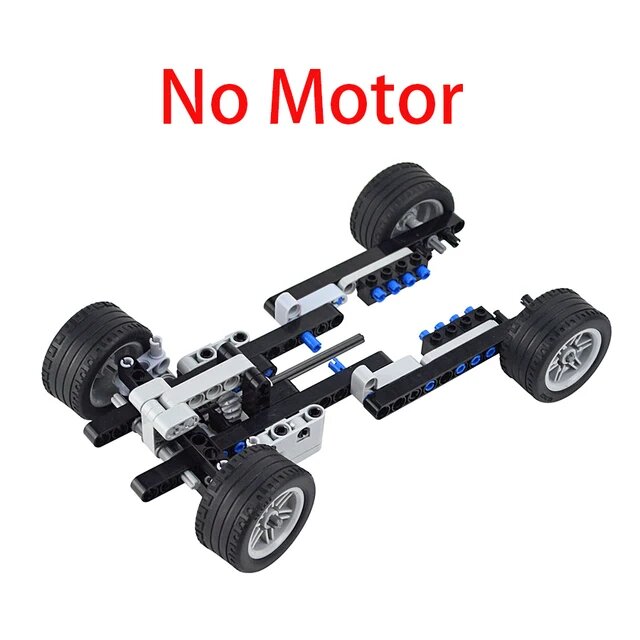 Черный шасси для LEGO Technic, only car no motor-A