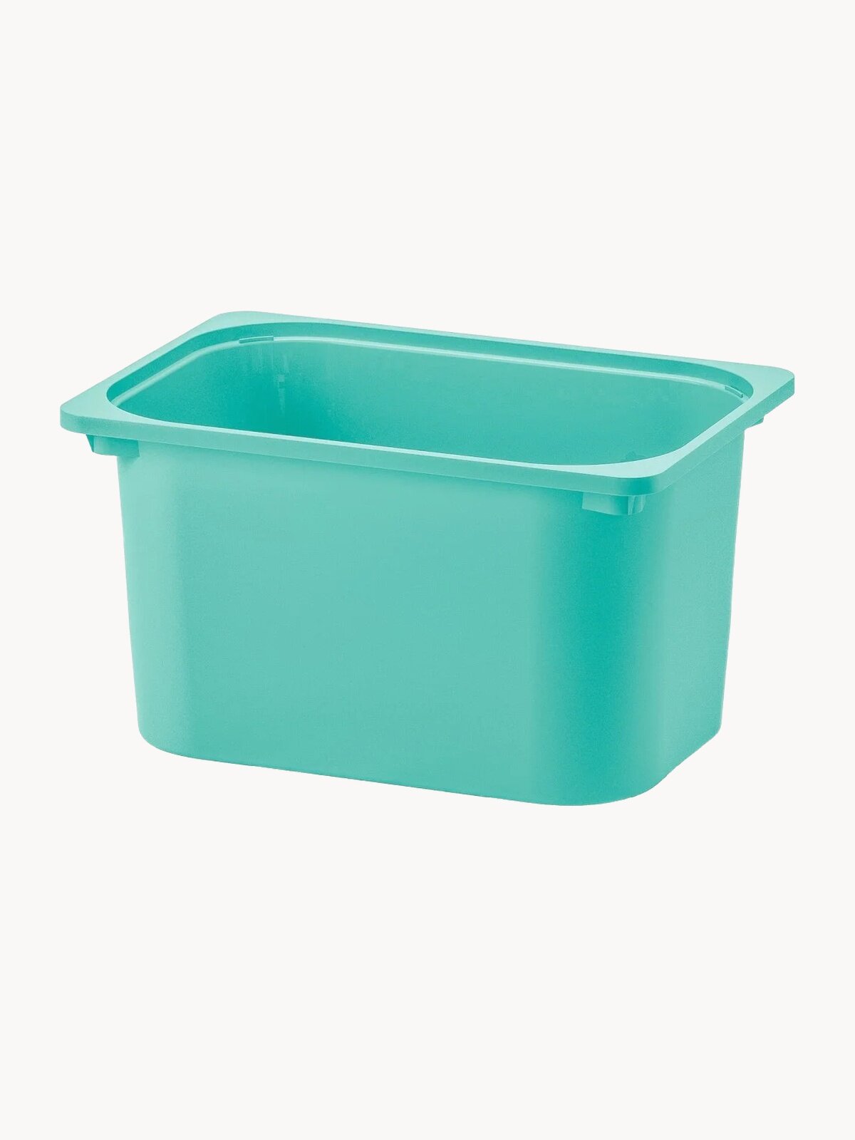 Контейнер для хранения Трофей, ящик для хранения пластиковый с крышкой, универсальный, 3 штуки/28 л, бирюзовый