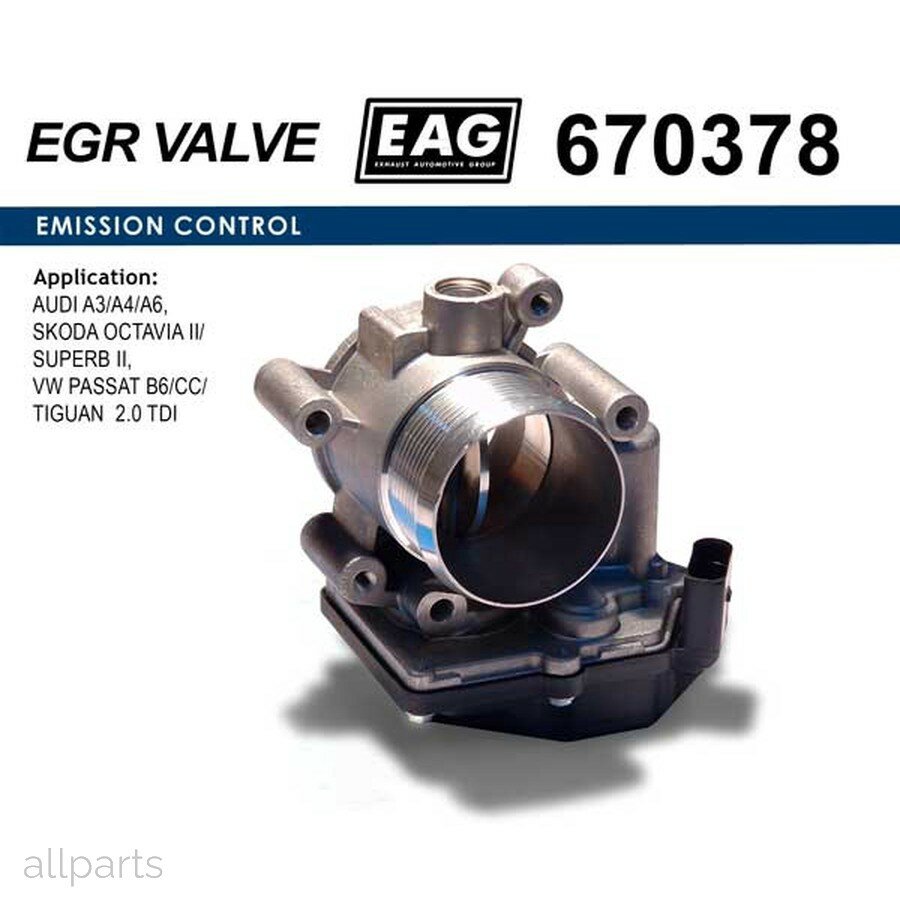 EAG 670378 Дроссельная заслонка AUDI A3/A4/A6, SKODA OCTAVIA II/SUPERB II, VW PASSAT B6/CC/TIGUAN 2.0 TDI EAG