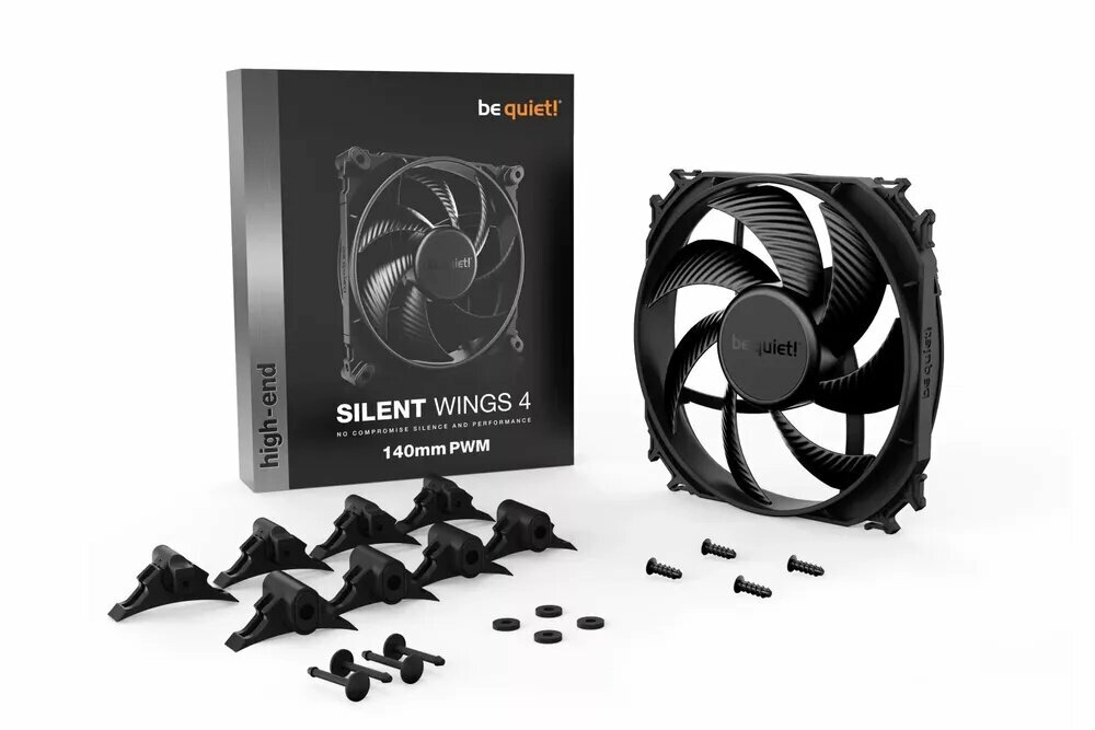 Вентилятор BL096 Silent Wings 4 140mm PWM, черный