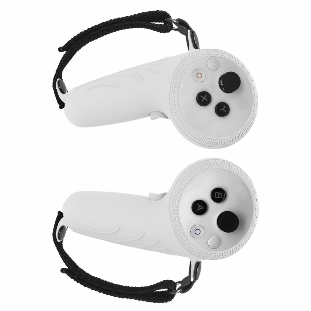 VR-аксессуар, Подходит для силиконового защитного чехла для ручки PICO 4 Ultra-светло-белый серый