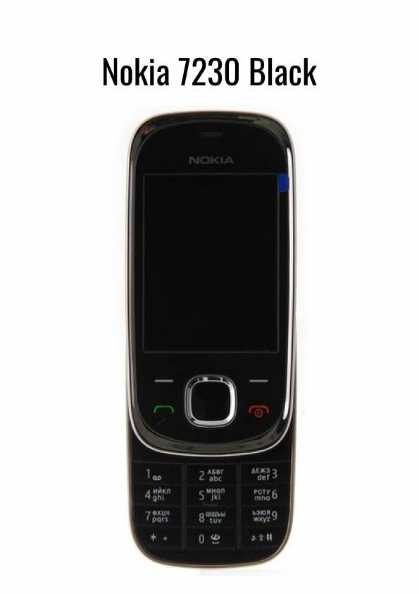 Ностальгический Nokia 7230 с выдвижной клавиатурой, черный