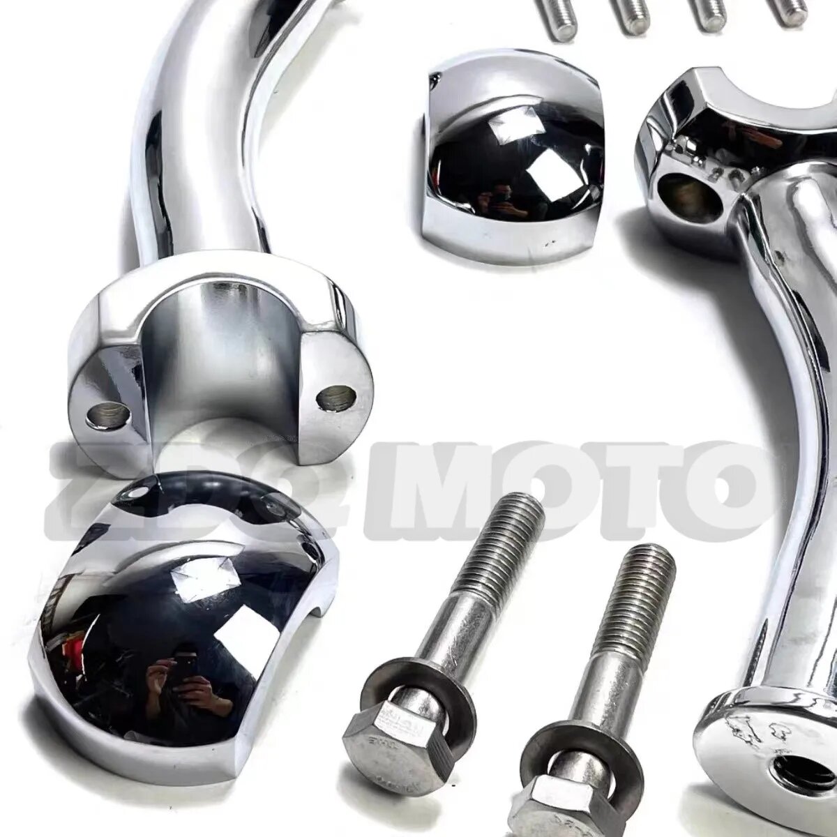 ZDQ Premium Luxury Custom руль с высоким зажимом Riser Kit для Harley Standard Softtail Street bob Low Rider, рычаг 1-1/4 дюйма 6 inch Chrome