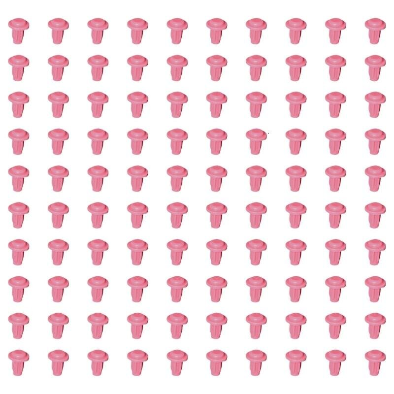 100 шт. Столовая мебель встроенный бампер Силиконовые отверстия, Розовый