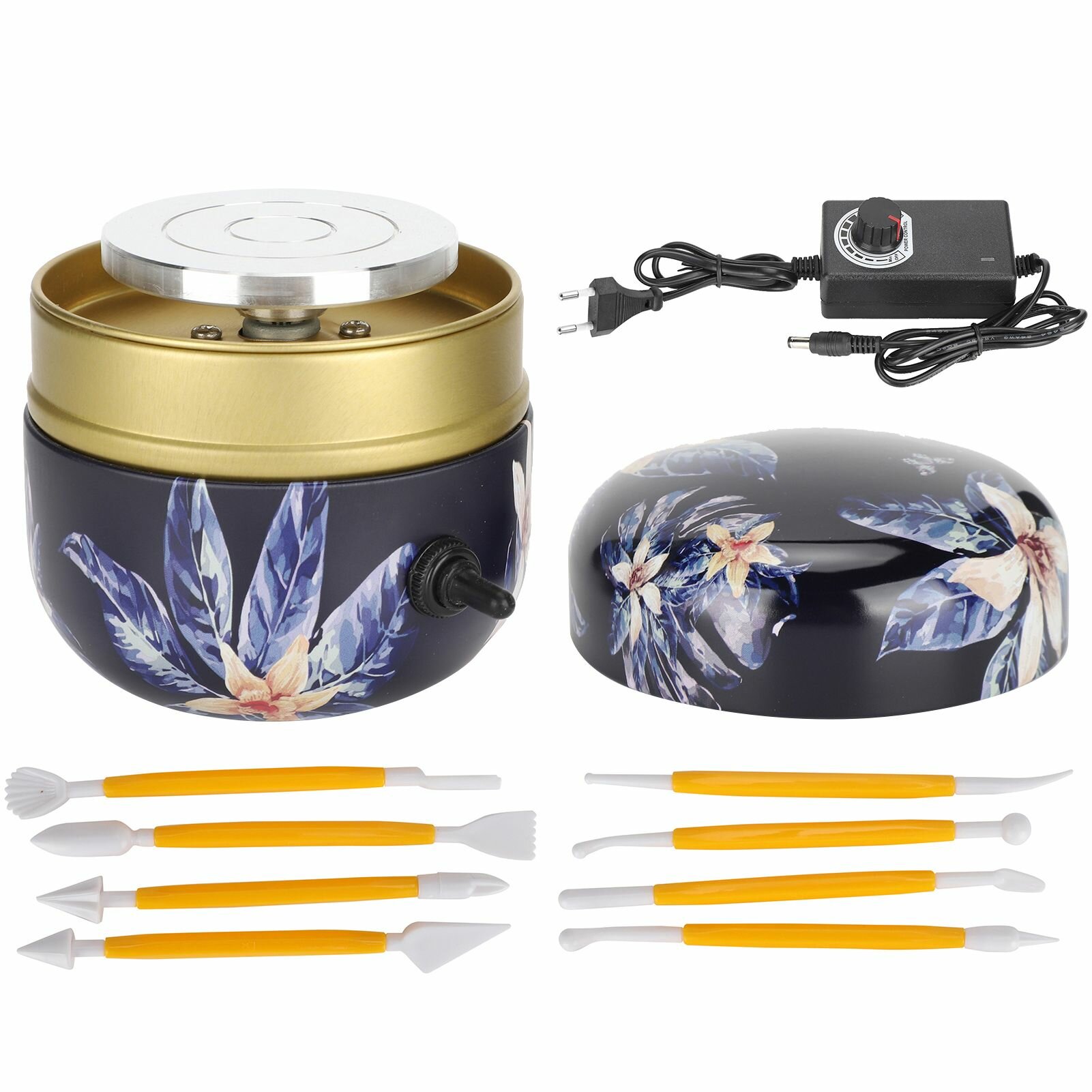 Мини-электрический гончарный круг для детей, керамическая прялка для глины, ручной гончарный станок для начинающих, для творчества и рукоделия