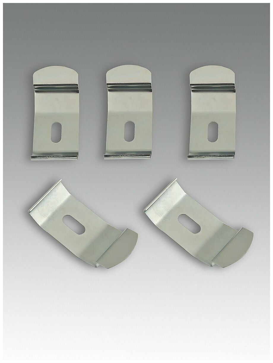 Кронштейн для жалюзи, потолочный, металлический, серебристый